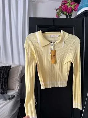 A Beautiful Soul | Sweaters | Preppy Light Yellow Top | Poshmark